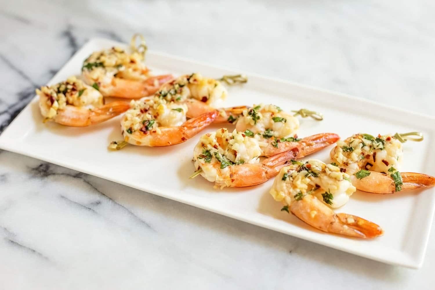 Oven Roasted Garlic Cilantro Lime Shrimp - Artzy Foodie