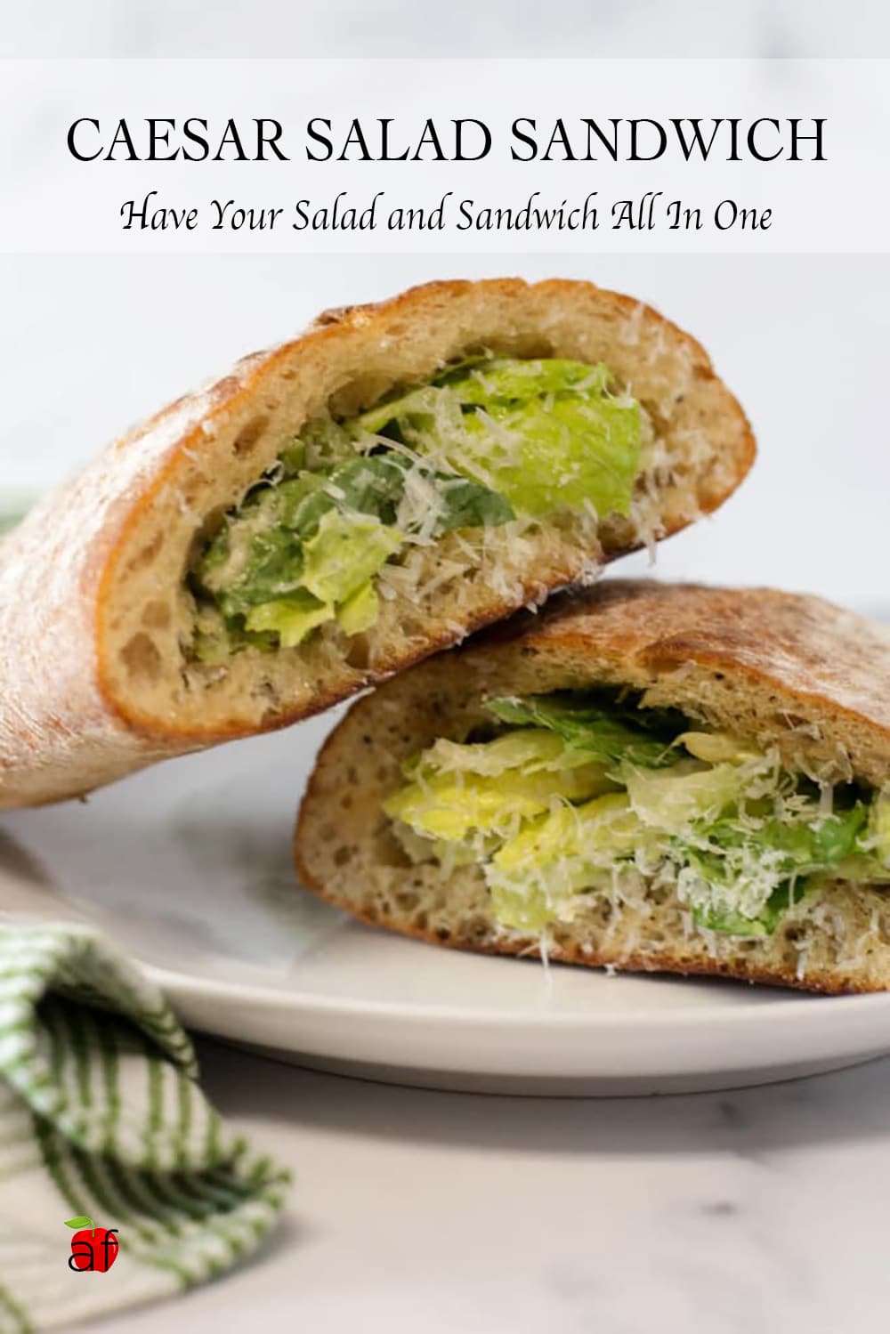 Caesar Salad Sandwich - Artzy Foodie